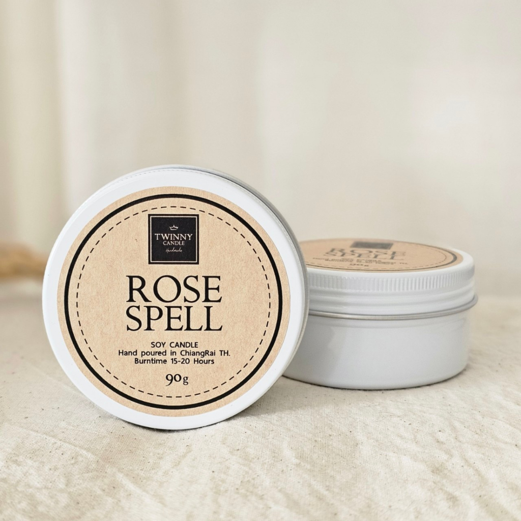 กลิ่น ROSE SPELL (เทียนหอมแบบจุดจากไส้เทียน - Single wick candles ...