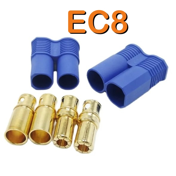 ขั้วต่อสายไฟ EC3, EC5, EC8 Banana Plug High Current สำหรับงานแพ็คแบตเตอรี่ [1 คู่] | Shopee Thailand