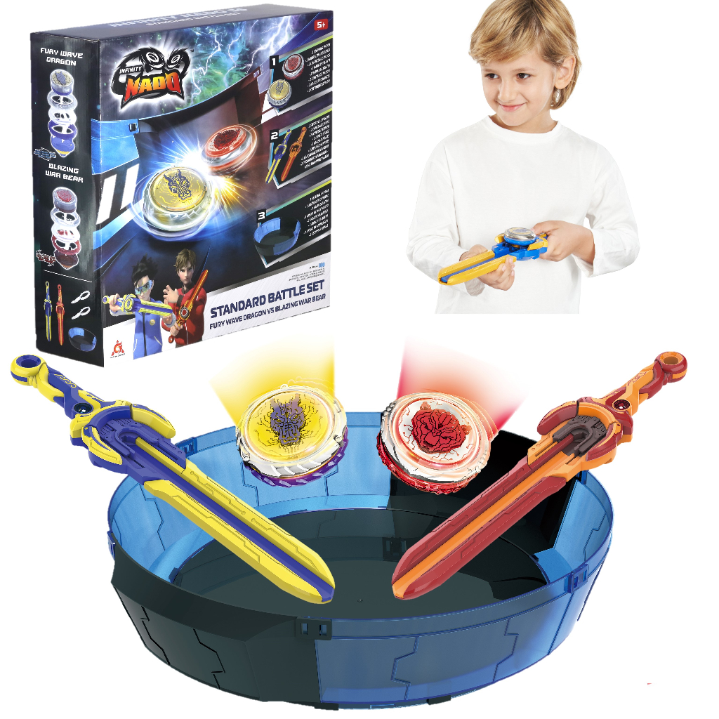 Infinity Nado 6 Battle Set - Fury Wave Dragon vs Blazing War Bear ชุด ...