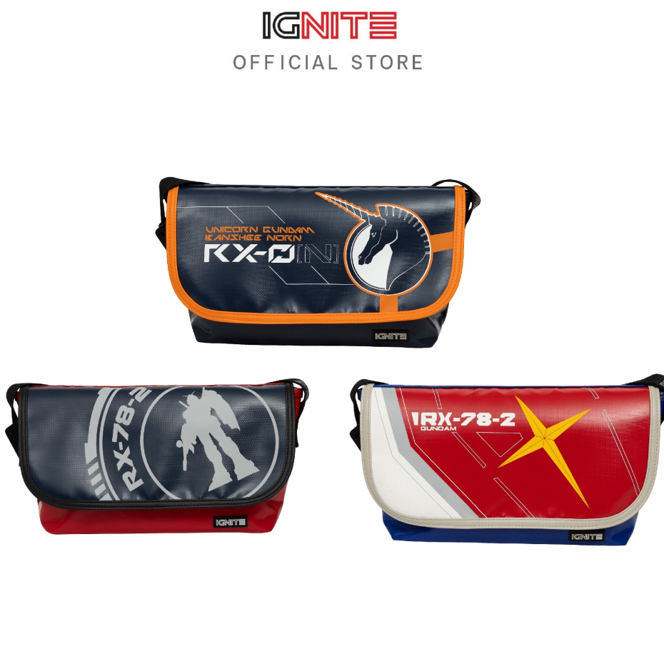 [พร้อมส่ง] IGNITE กระเป๋าผ้าใบสะพายข้าง Crossbody GUNDAM RX78-2 Unicorn สินค้าลิขสิทธิ์แท้ 100% ...
