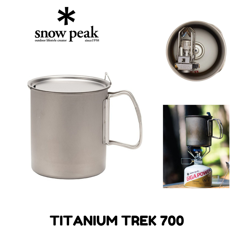 Snow Peak Titanium Trek 700 ชุดหม้อสนาม เดินป่า พร้อมส่ง | Shopee Thailand
