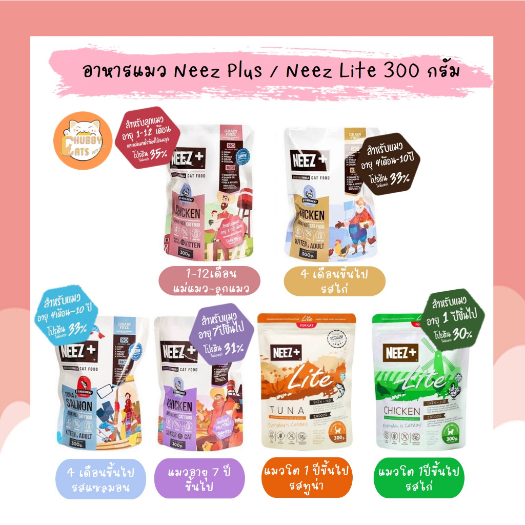 Neez Plus / Neez Lite 300g. อาหารแมว | Shopee Thailand