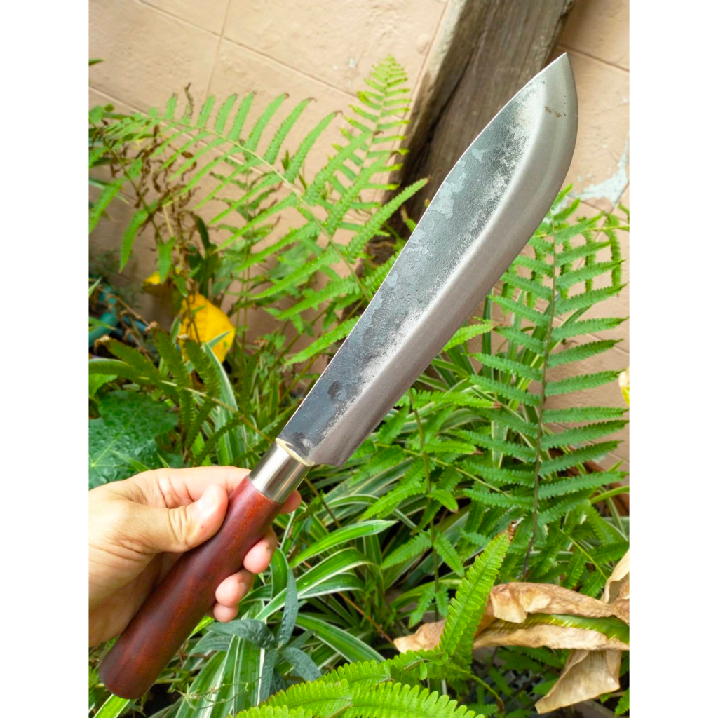 มีดเหน็บปลายบัว มีดเหน็บ E-Nep มีดอีเหน็บ มีดเดินป่า มีดสนาม มีดแคมป์ 10.5” SUP9 ตีร้อนชุบแข็ง ...