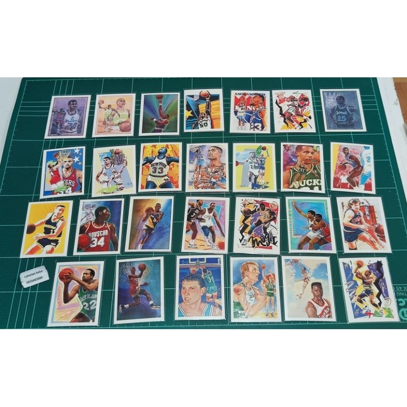 nba การ์ดบาส 1990 NBA Hoops Artist Checklist Complete Set | Shopee Thailand
