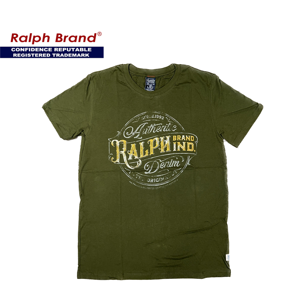(พร้อมส่ง) Ralph Brand Heritage001 เสื้อยืดผู้ชาย ผ้าฟอก นุ่ม สบาย ...