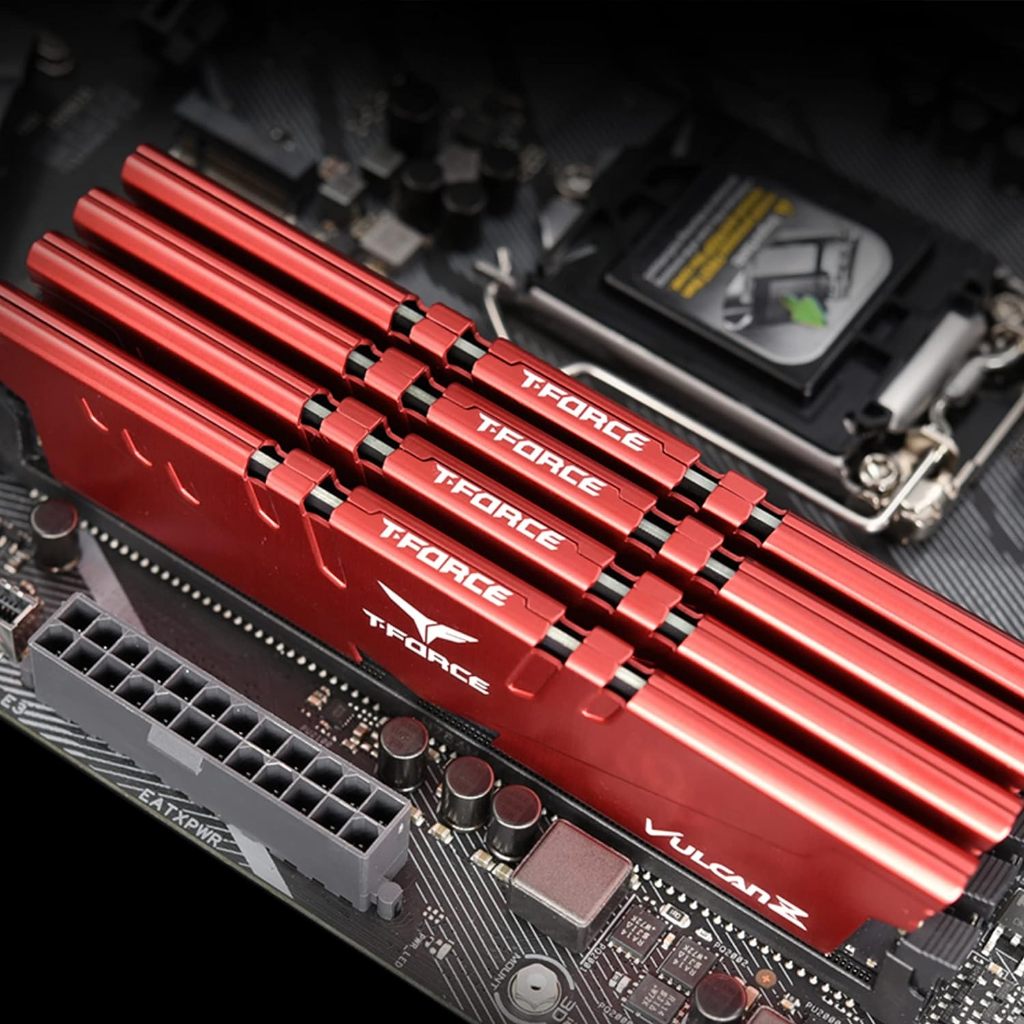 RAM DDR4(3200) 32GB (16GBX2) TEAM VULCAN Z RED มีประกันขายถูกครับ ...