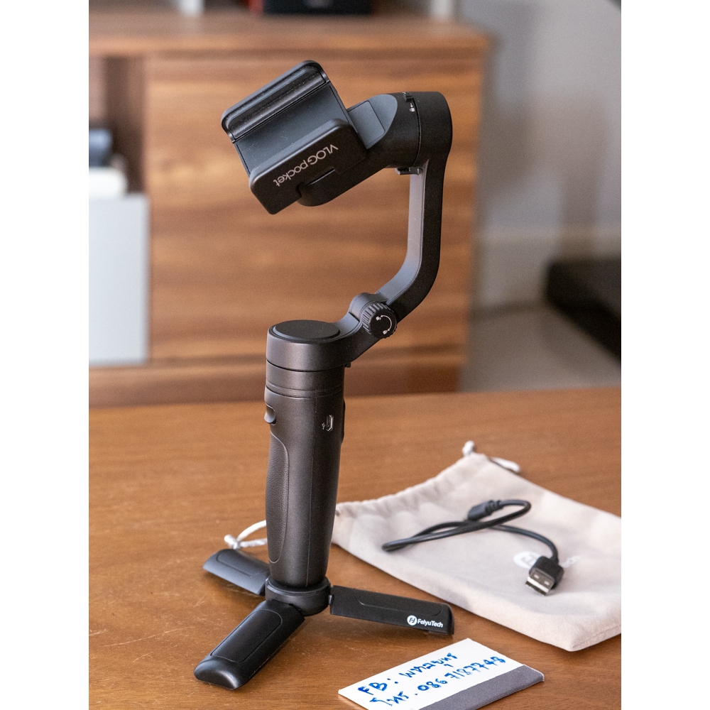FeiyuTech Vlog pocket ไม้เซลฟี่พับได้ 3 แกน สำหรับมือถือ | Shopee Thailand