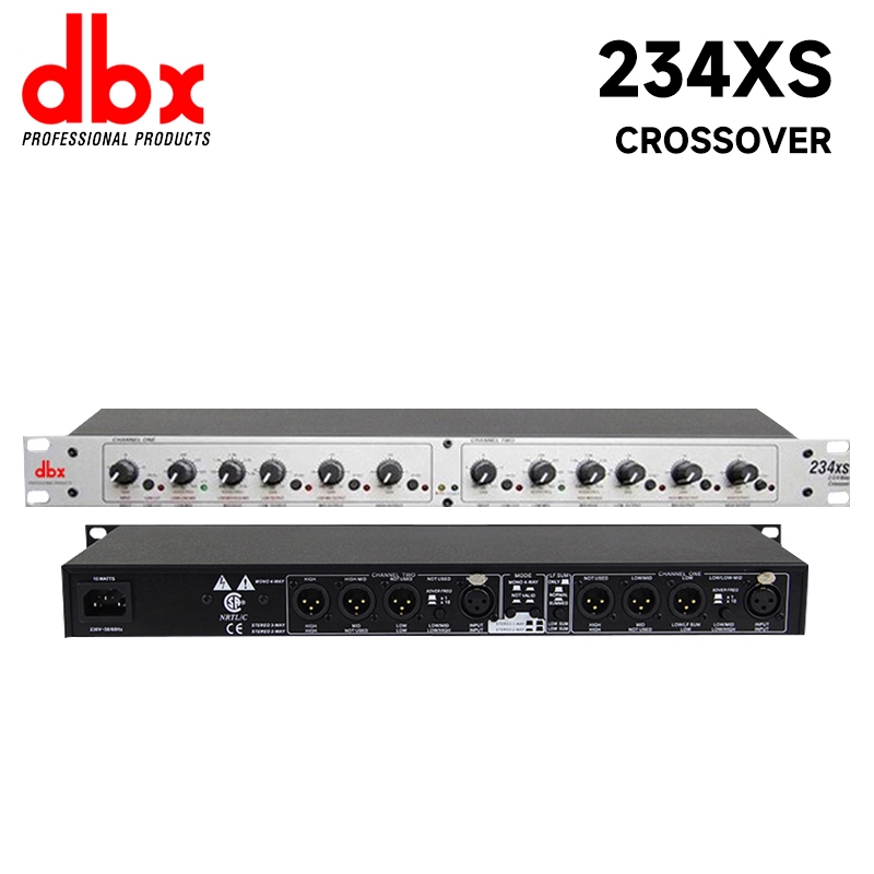 DBX 234XS ครอสโอเวอร์ DBX Cossover 234 XS Crossover +++ Cross 2/3 Way Audio Crossover AI-Paisan ...