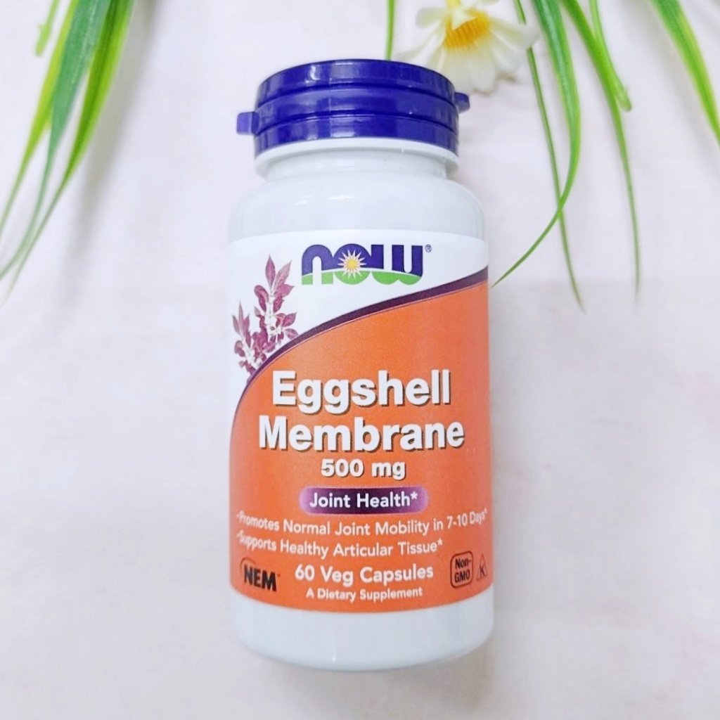 [NOW Foods®] Eggshell Membrane 500 mg 60 Veg Capsules เสริมอาหาร เยื่อ ...