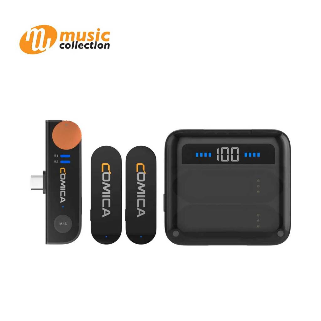 ไมค์ไร้สาย สีดำ VOICE RECORD COMICA VIMO S-UC 2 WIRELESS MIC FOR USB-C ...