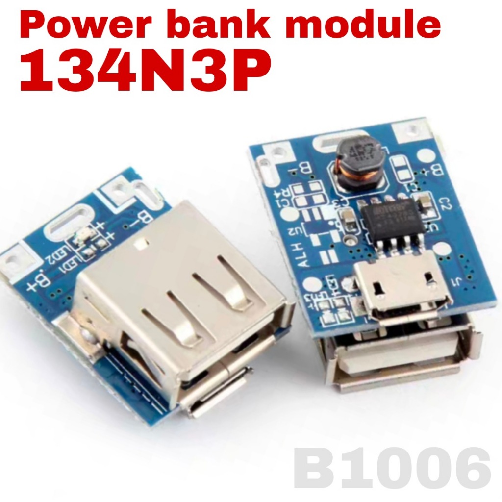 1pcs 134N3P โมดูลเพิ่มไฟ 5V 1A บอร์ดชาร์จ แบตเตอรี่ลิเธียม 18650 ไอออน ...