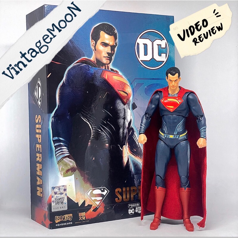 SUPERMAN DC Super Hero Fondjoy 1/9 Scale Action Figure 19 cm | Shopee ...