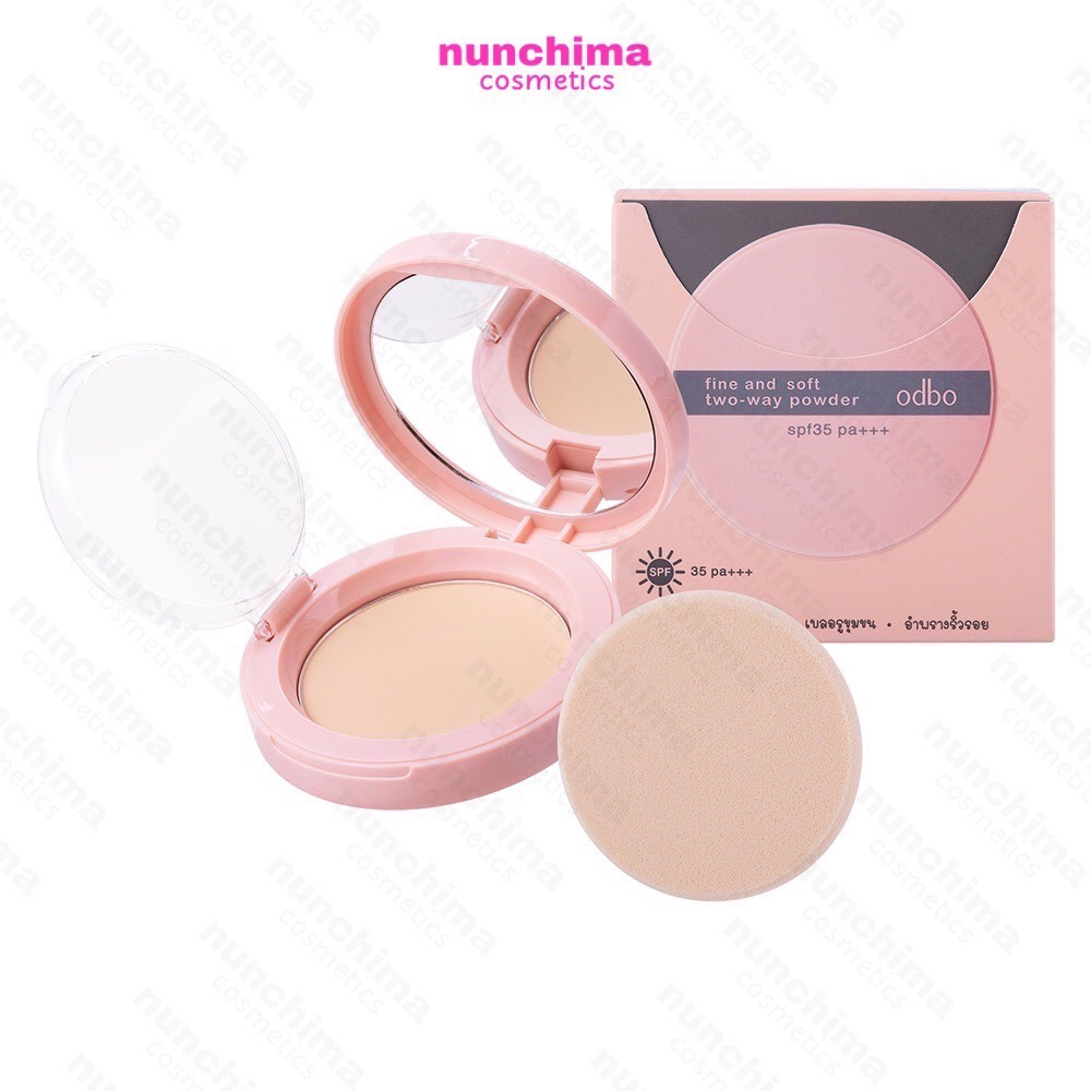 OD6005 ODBO Fine And Soft Two-Way Powder SPF โอดีบีโอ ฟายน์ แอนด์ ซอฟ ...
