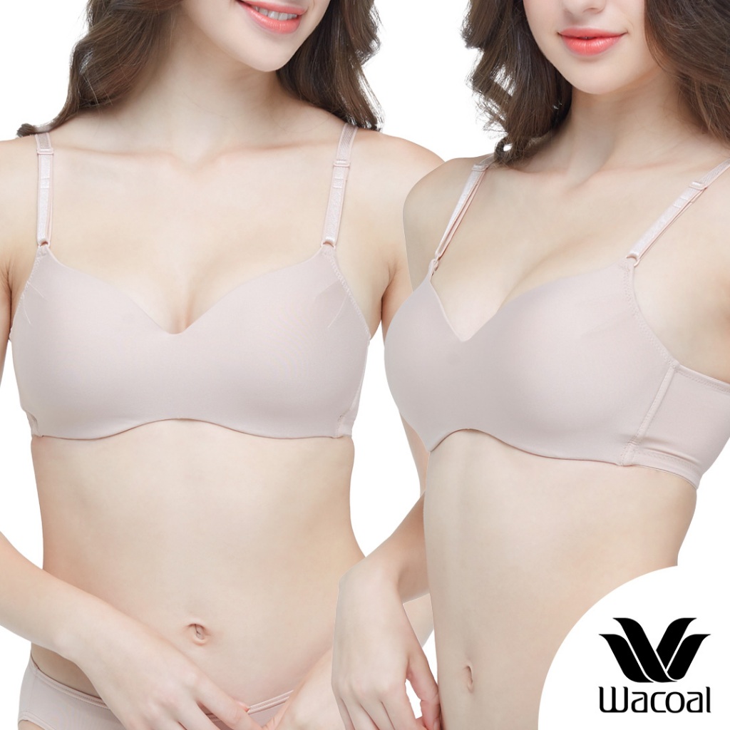 Wacoal Surprise Comfort Bra บราไร้โครง เซท 2 ชิ้น รุ่น WB3X96 สีเบจ (BE) | Shopee Thailand