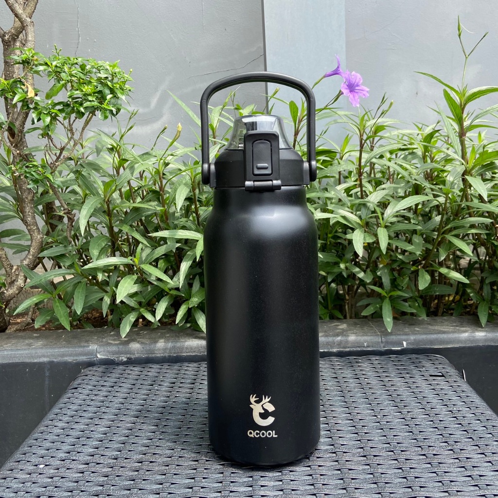 (พร้อมส่ง) Qcool กระติกน้ำ ขวดน้ำ 1.7 ลิตร แท้งค์สแตนเลส 316 เก็บความร้อนเเละเย็น | Shopee Thailand