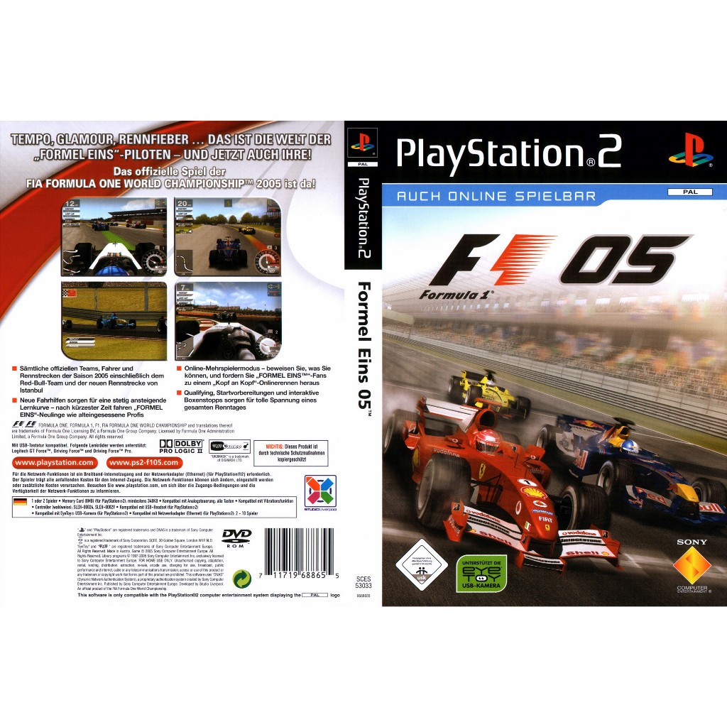 แผ่นเกมส์ PS2 Formula One 05 สกรีนแผ่น คุณภาพ ส่งไว (DVD) | Shopee Thailand