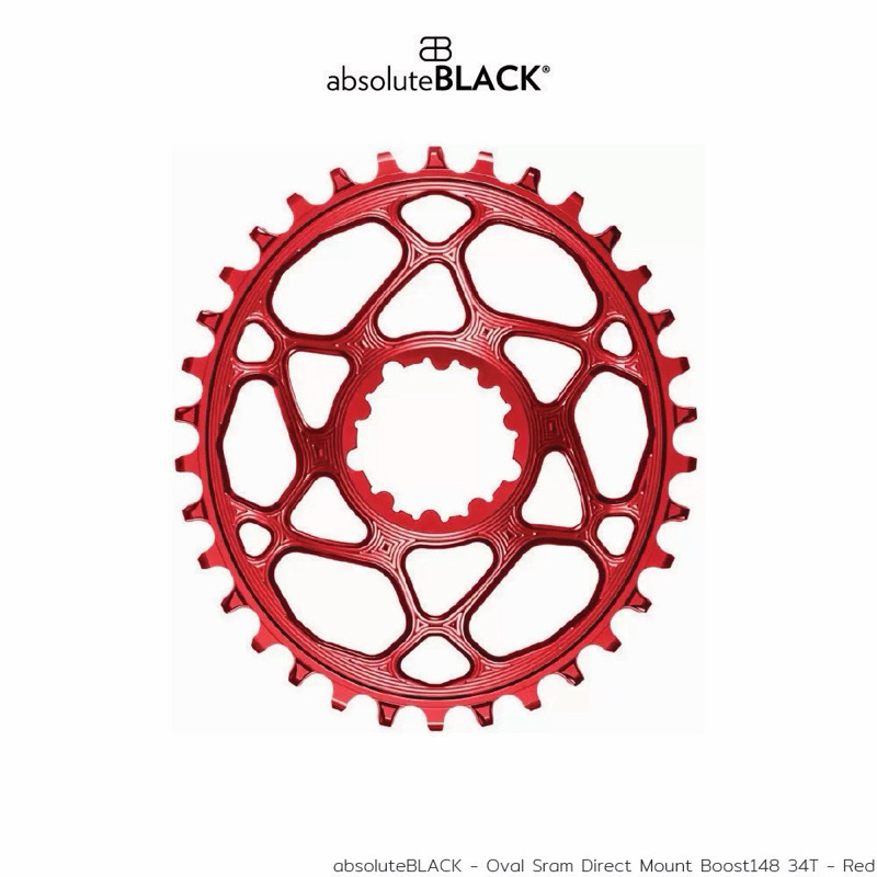 ใบจาน MTB ใบรี absoluteBLACK - MTB OVAL BOOST N/W CHAINRING FOR SRAM ...
