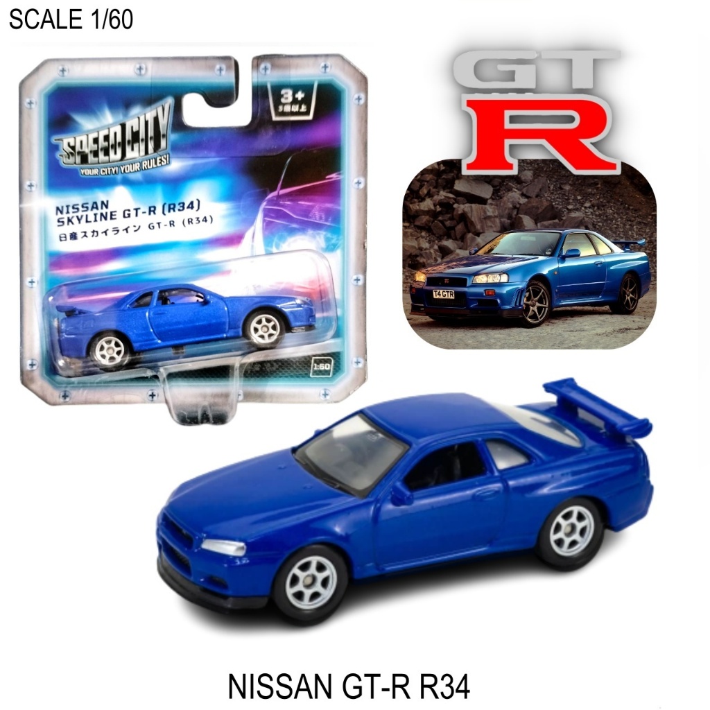 โมเดลรถเหล็ก Nissan GT-R R34 ลิขสิทธิ์แท้ งาน SPEED CITY จำหน่ายเฉพาะ ...