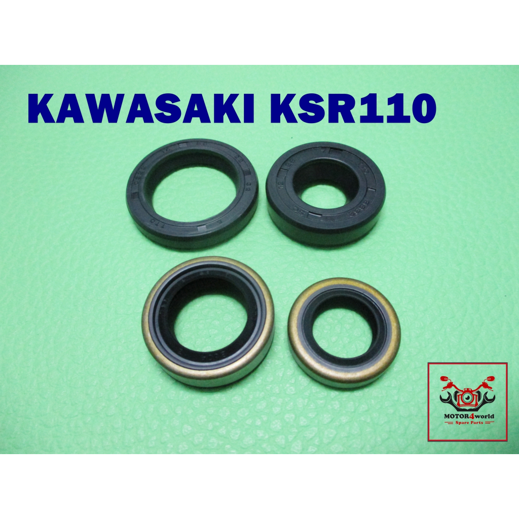 SEAL SET (OSK-KSR) For KAWASAKI KSR110 // ซีลเครื่องชุด (4 เส้น) ซีลแกน ...