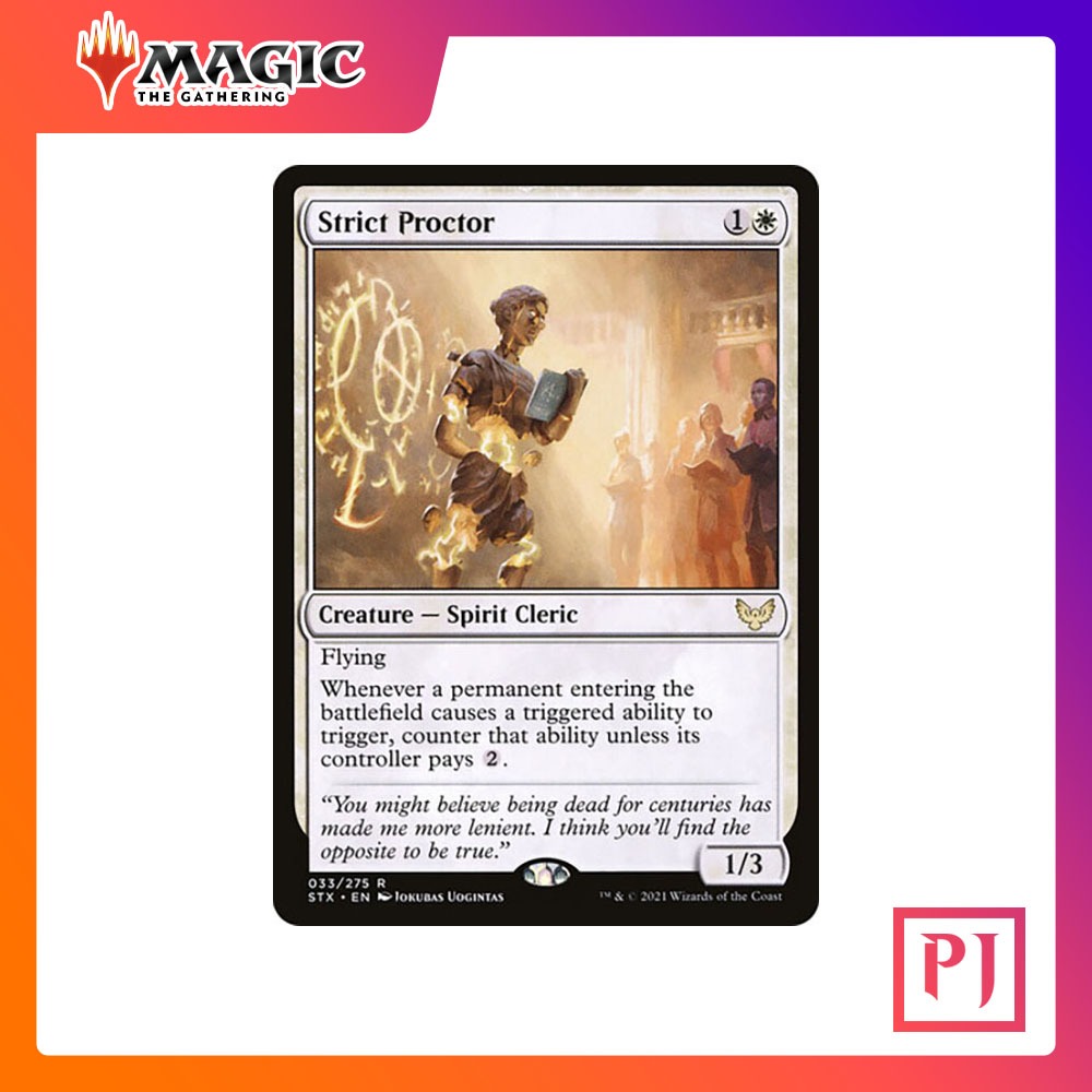 [MTG] Strict Proctor [STX] [WHITE] [RARE] [NORMAL] [ENG] (การ์ดเมจิค ...