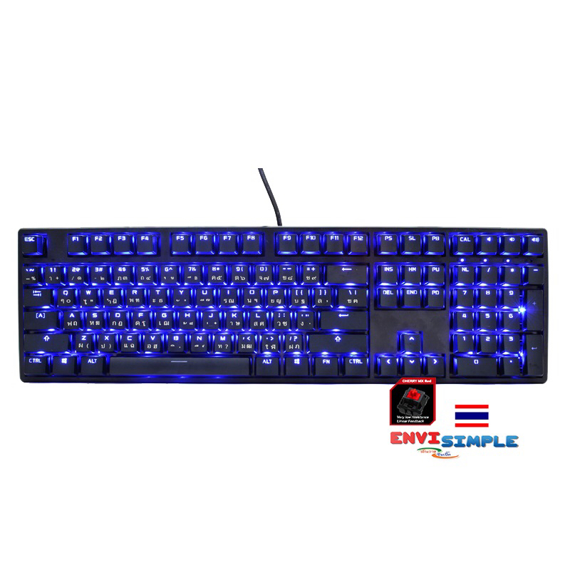 คีย์บอร์ด DUCKY ONE Floating again/BLUE LED /Floating Keycaps (TH) แถม ...