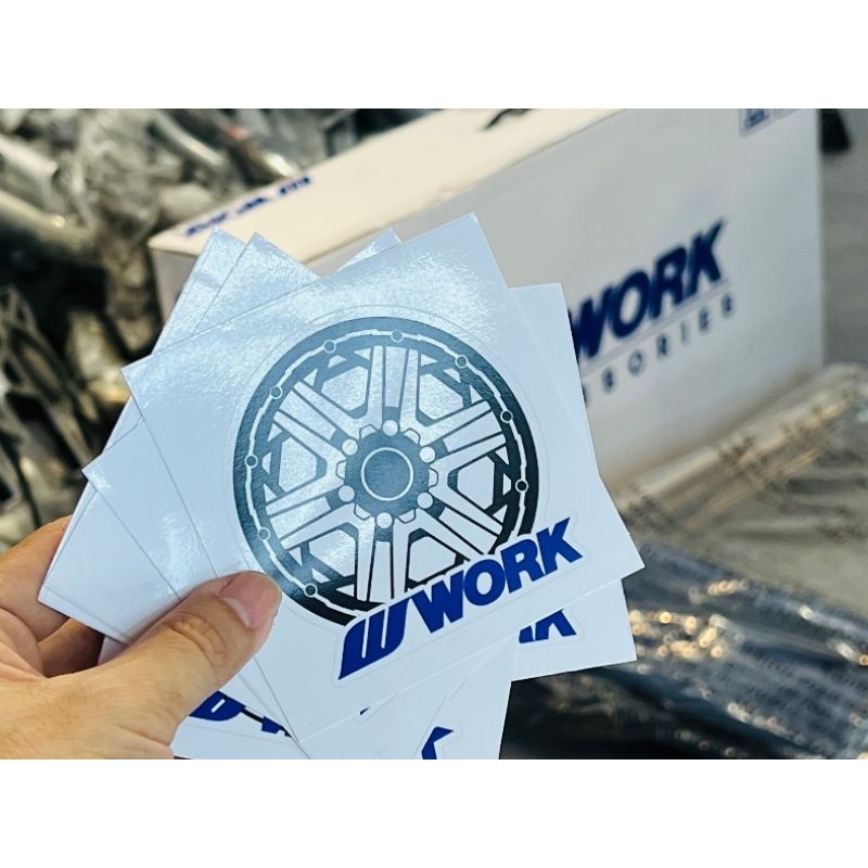สติ๊กเกอร์ ติดรถ W works sticker car สติ้กเกอร์ซิ่ง สติ๊กเกอร์แต่ง ...