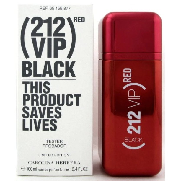 Rare item!!! Carolina Herrera 212 VIP Black Red for Men EDP 100ml ...