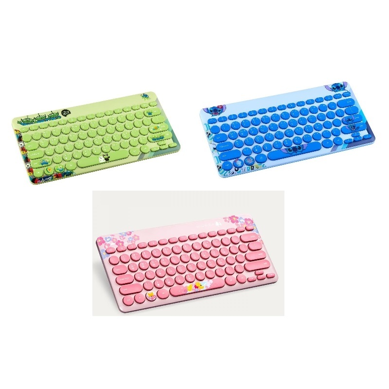 infoThink Disney/Pixar Series Wireless Keyboard Stitch Alien Winnie the ...
