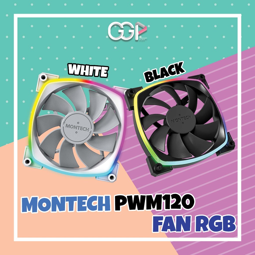 [กรุงเทพฯ ด่วน 1 ชั่วโมง] พัดลม RGB MONTECH (RXดูดเข้า-AXดูดออก) 120 ...