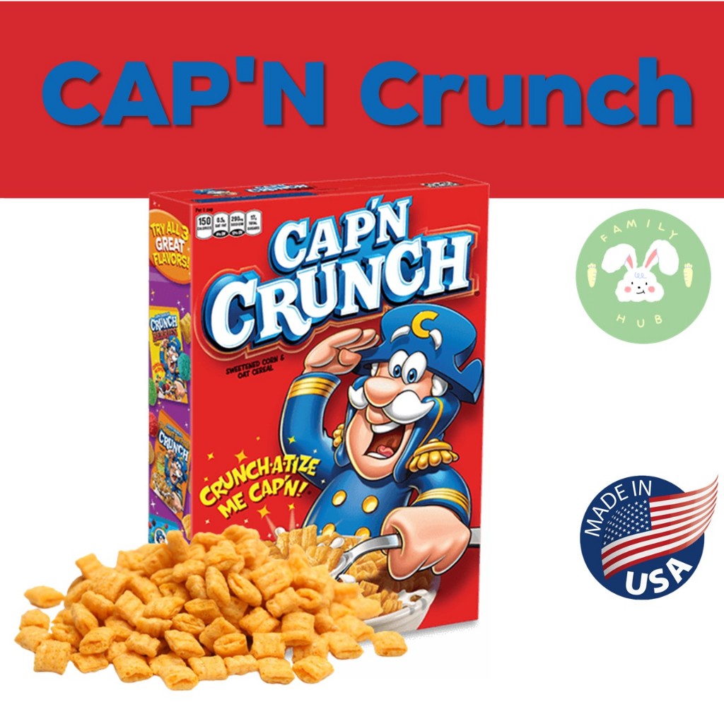 Cap’n Crunch Original Cereal 398g ซีเรียล Cap'n Crunch สินค้านำเข้าจากอเมริกา ลอทใหม่ พร้อมส่ง ...