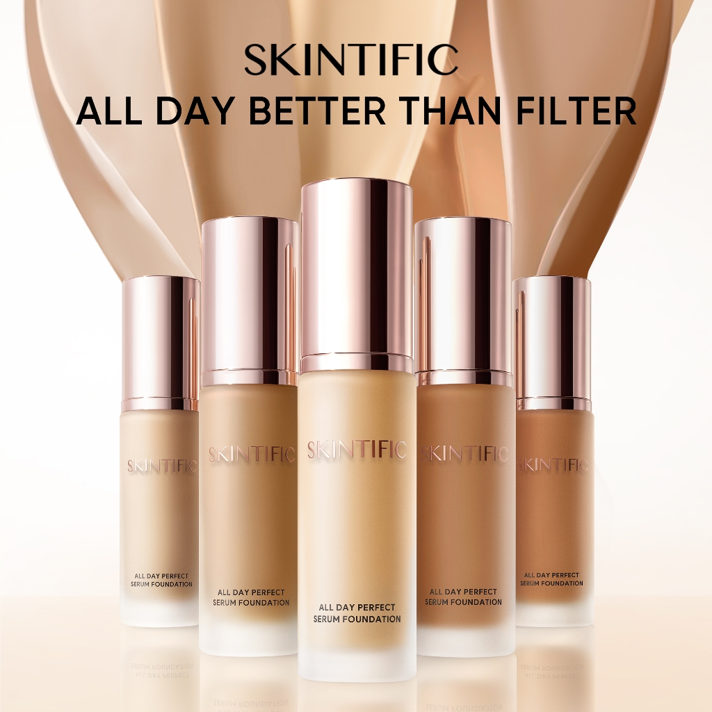 SKINTIFIC รองพื้นเซรั่มออลเดย์เพอร์เฟค All Day Perfect Serum Foundation ...