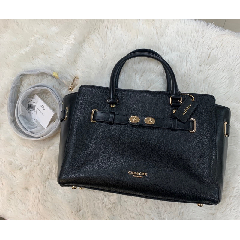 กระเป๋า COACH F35689 BLAKE CARRYALL IN BUBBLE LEATHER | Shopee Thailand