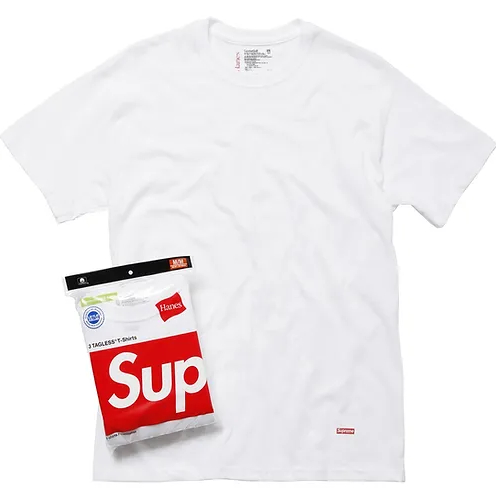 Supreme x Hanes® Tagless Tees | Shopee Thailand