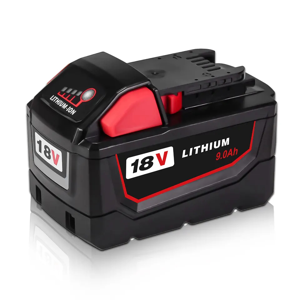 แบตเตอรี่ M18 replacement 18v 9.0ah milwaukee lithium ion battery For ...