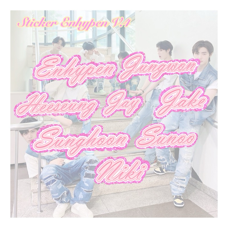 Name Sticker Enhypen V.4 | Shopee Thailand