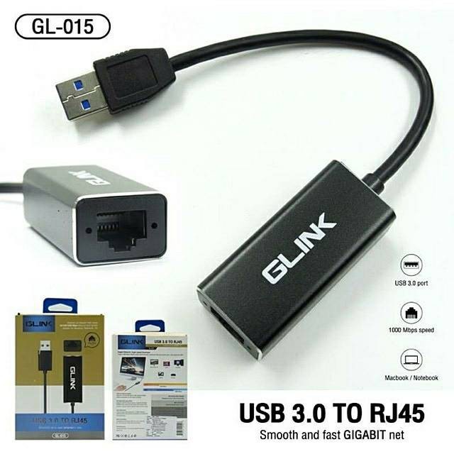 GL-015 GLINK Converter USB 3.0 TO RJ45 Lan Gigabit 10/100/1000 Mbps ...
