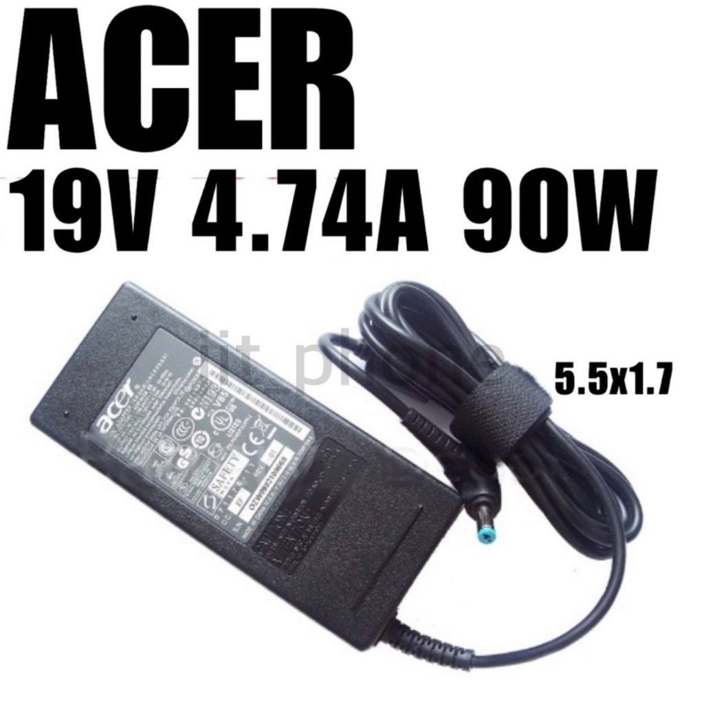 Acer Adapter 19V/4.74A 90W หัวขนาด 5.5*1.7mm สายชาร์จ เอเซอร์ อะแดปเตอร์ | Shopee Thailand