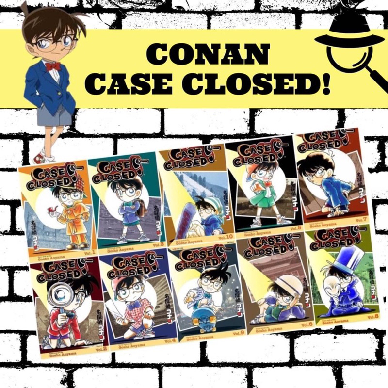 Conan Case Closed! หนังสือการ์ตูนภาษาอังกฤษ เซต 10 เล่ม | Shopee Thailand