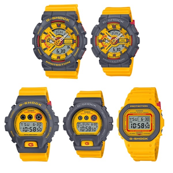 G-SHOCK l Classic Yellow G-Shock Series l GA-110Y-9A,GMA-S110Y-9A,DW ...