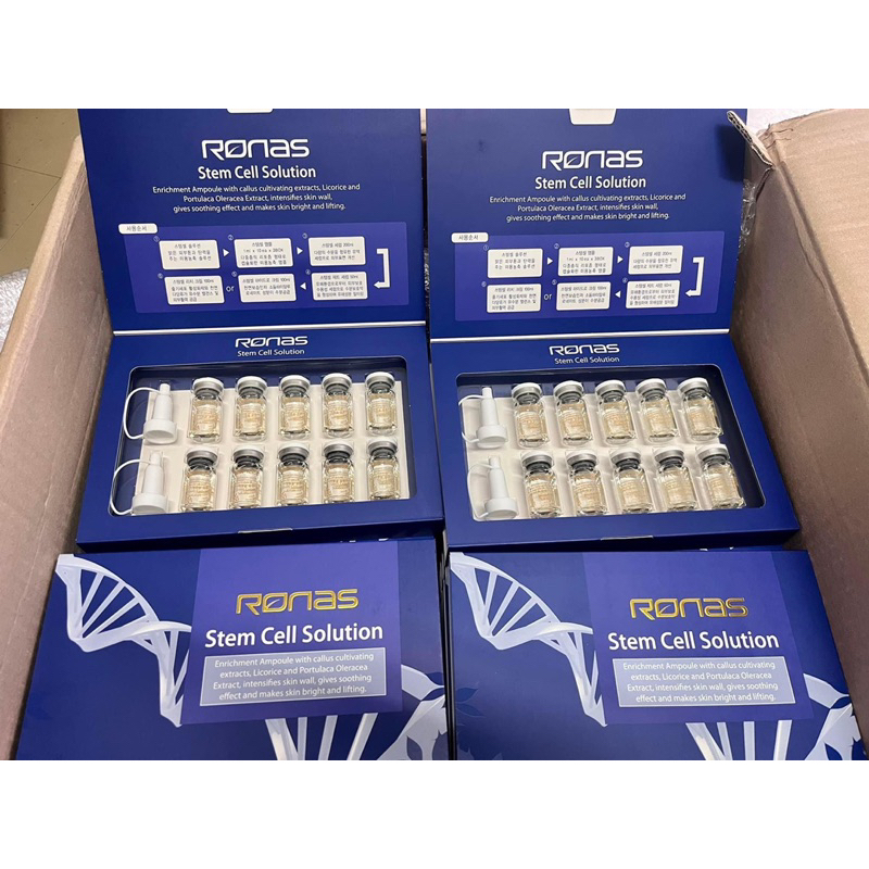 Ronas stem cell solution (10ขวด)เซรั่มสเตมเซลล์ หน้าใสจากเกาหลี ของแท้พร้อมส่ง | Shopee Thailand