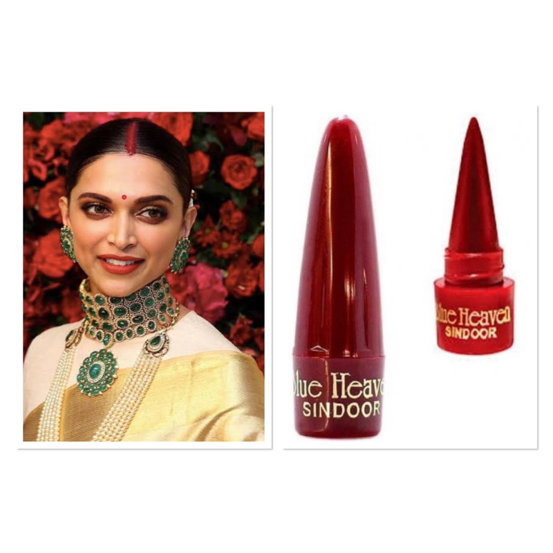 ผงเจิมอินเดียแบบผงมี Indian Red Colored Sindoor/เนื้อครีมไม่ต้องผสมน้ำ ...