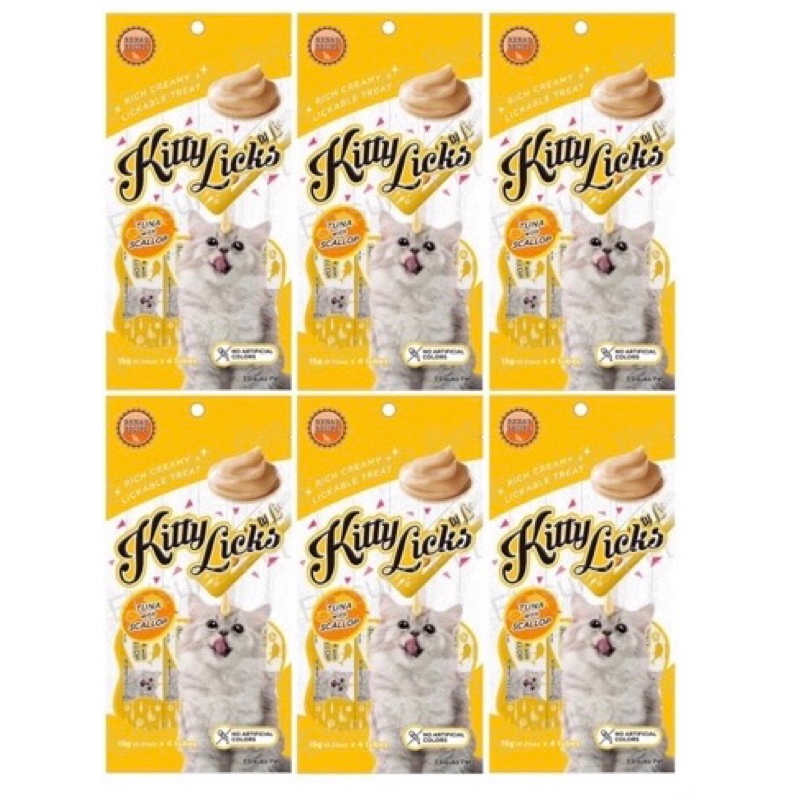 6 แพค 4หลอด 24 หลอด สุดคุ้ม แมวเลีย Kitty Lick Shopee Thailand