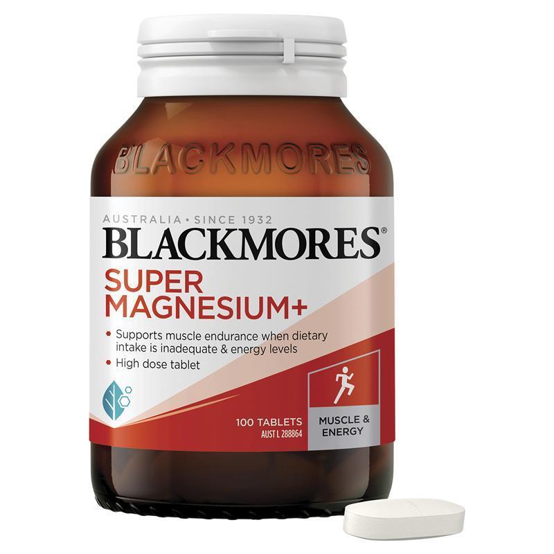 Blackmores Super Magnesium+ Muscle Health Vitamin 100 Tablets | Shopee ...