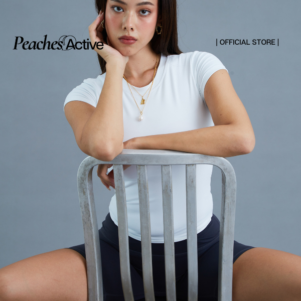 Peaches ACTIVE เสื้อออกกำลังกาย The Slim Tee | Shopee Thailand