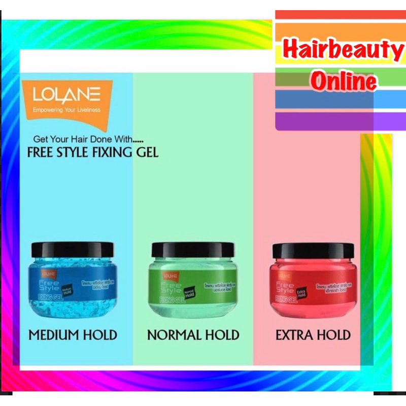 Lolane free style fixing gel โลแลน เจลจัดแต่งทรงผม 200g เนื้อสีใส มี3 สูตร | Shopee Thailand