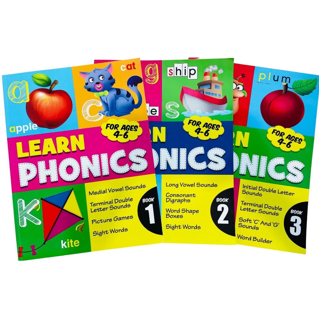(Age 4-6)LEARN PHONICS FOR KIDS หนังสือโฟนิคสำหรับเด็ก อายุ4-6ปี (ซื้อ ...