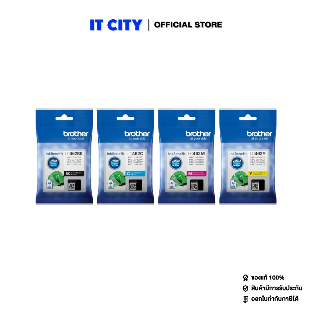 BROTHER หมึกอิงค์เจ็ทของแท้รุ่น LC462BK / C / M / Y และ PACK 4 สี ...