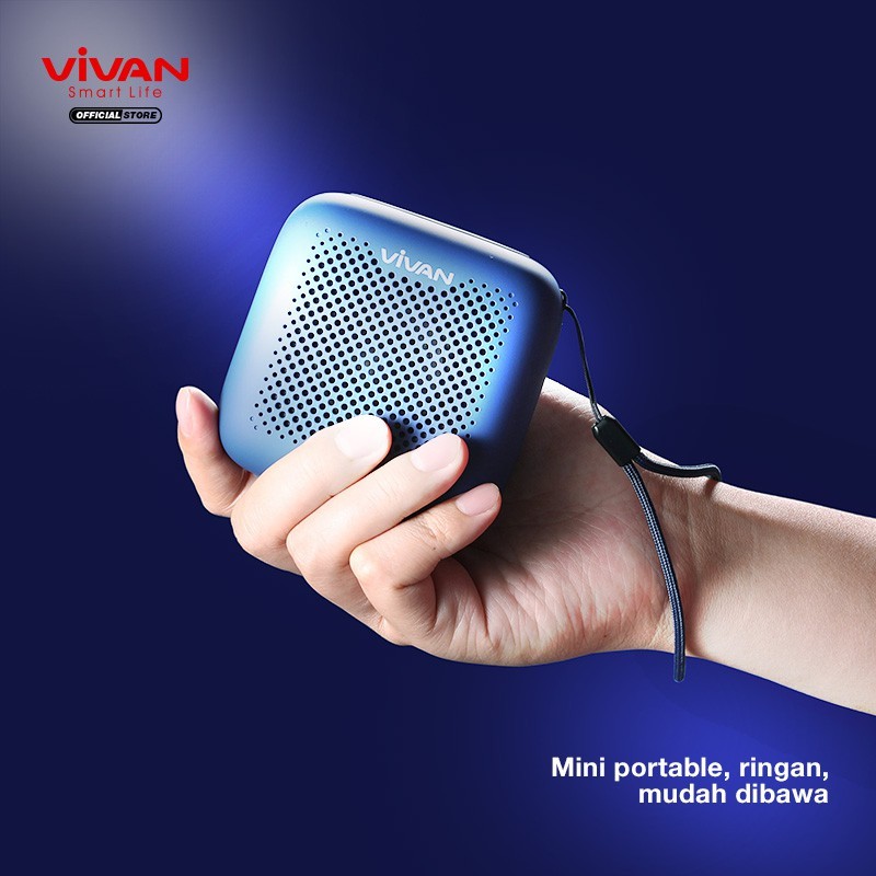 VIVAN ลำโพงบลูทูธ VS1/RF116 Flash Drive Wireless Bluetooth Speaker 5.0 ...