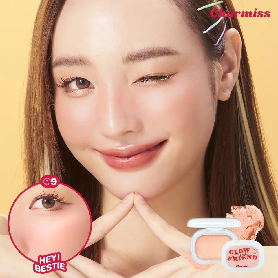 CHARMISS GLOW FRIEND NATURAL BLUSH ON : ชาร์มิส โกลว์เฟรน เนเชอรัล บลัช ออน ปัดแก้ม x 1 ชิ้น ...
