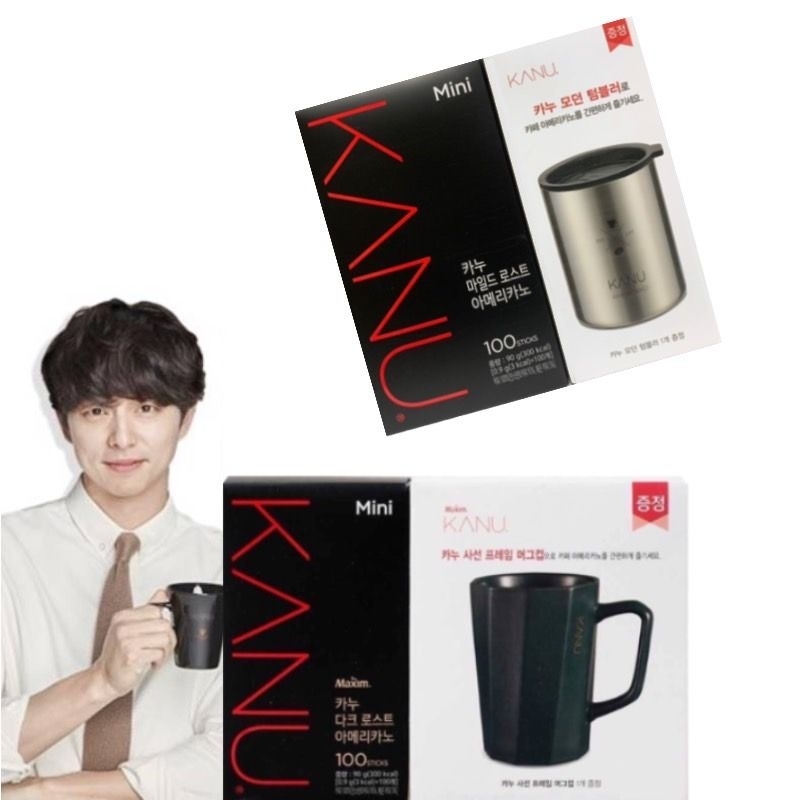 กาแฟเกาหลี Maxim KANU Mini Americano Limited edition 100 Stick + Free ...
